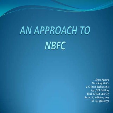 Approach to NBFC | PPTX