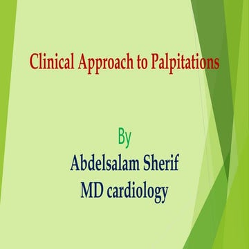 Approach to palpitation [autosaved] | PDF