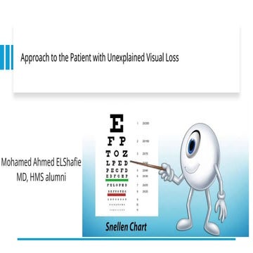 approach to patient with unexplained visual loss | PPTX