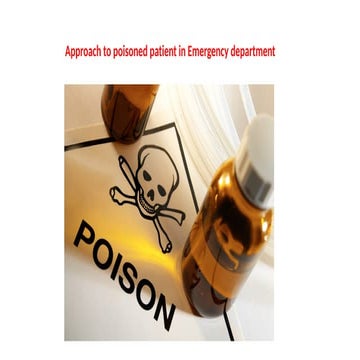 approach to poisoned patient.pdf.by abbas kareem | PDF