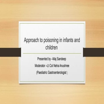 Approach to poisoning in infants and children.pptx