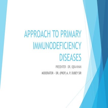 Approach to primary immunodeficiency | PPTX