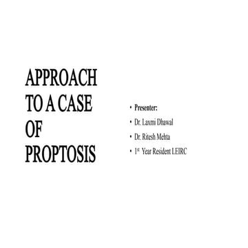 Evaluation of proptosis | PPTX