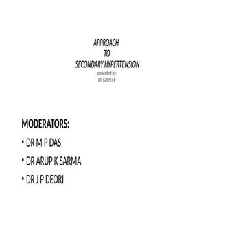 Approach to the secondary hypertension.pptx
