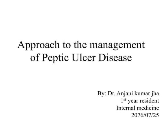 Simplified Tool to Diagnose .. Peptic Ulcer Disease (PUD) and GERD | PDF