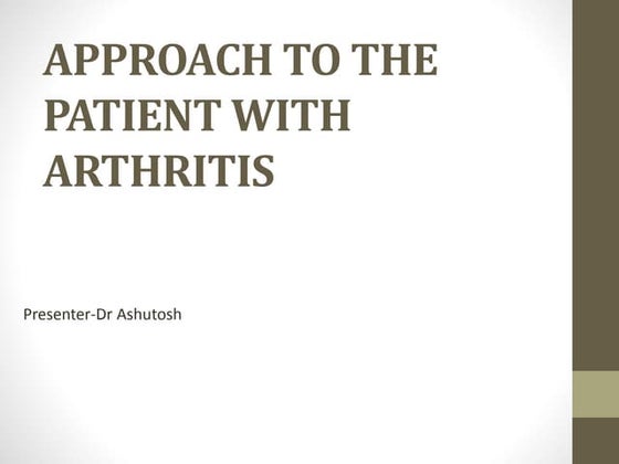 Differential diagnosis of polyarthritis and monoarthritis | PDF