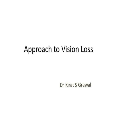 Approach to Visual loss.pptx