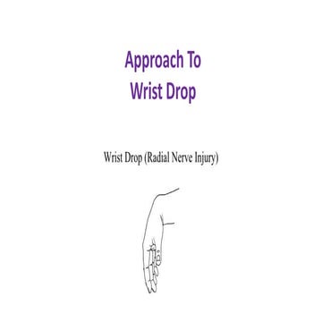 Approach to a Patient with Wrist Drop.pptx