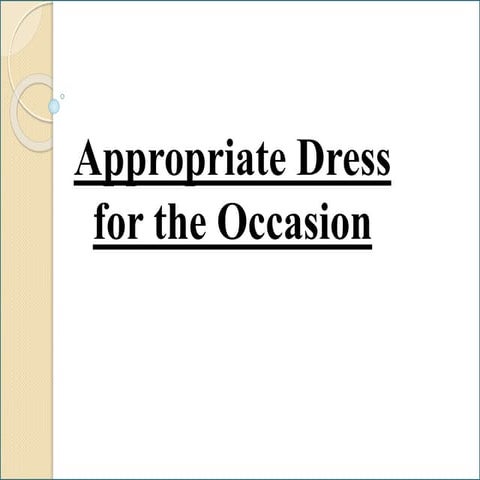 APPROPRIATE DRESS.pptx