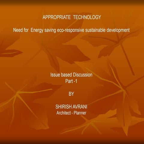 Appropriate technology part 1 | PDF