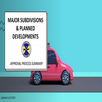 Approval Process Summary for Major Subdivisions and Planned ...