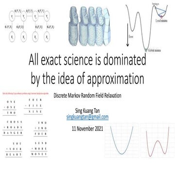 Discrete Markov Random Field Relaxation | PPT