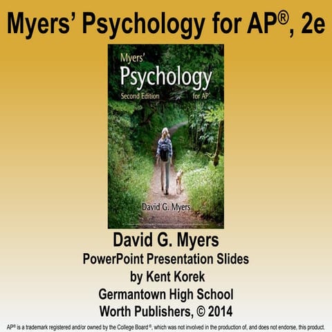 Myers'Psychology for APPsych 2e LecturePPTs Unit06.ppt