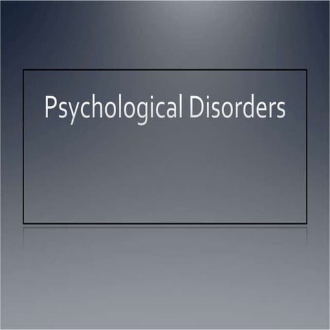 AP Psych disorders.ppt