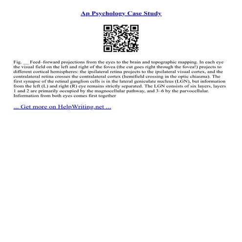Ap Psychology Case Study | PDF