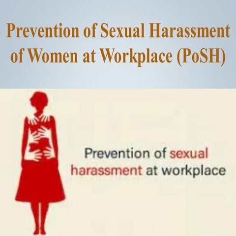 POSH TRAINING AND AWARENESS AT WORK PLACE | PPTX