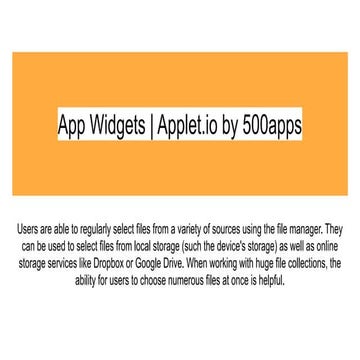 App Widgets _ Applet.io by 500apps.pdf