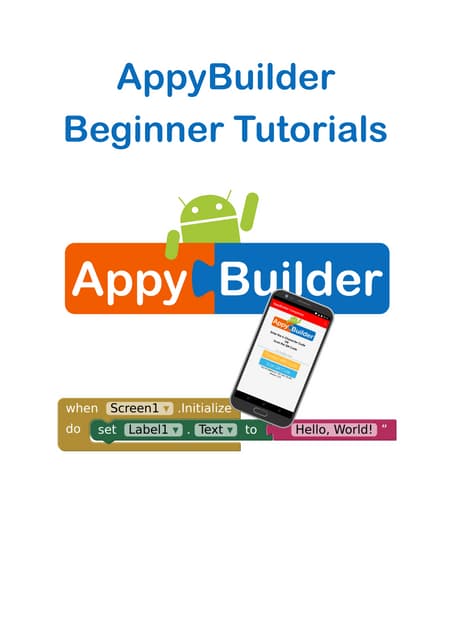 Appy Builder Beginner Tutorial Pdf Internet For Beginners Internet