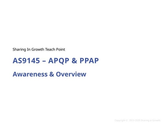 Apqp process flow | PPT