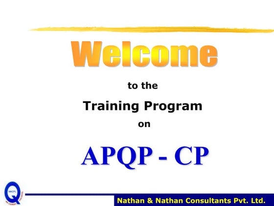 Apqp ppt | PDF | Automotive Industry | Industries