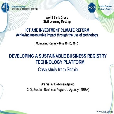 Apr sbra for world bank ifc mombasa may2010 | PPT