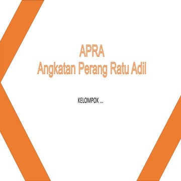 Angkatan Perang Ratu Adil | PPTX