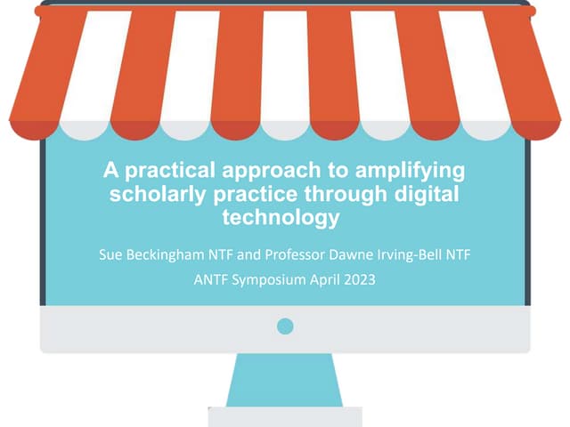 A practical approach to amplifying scholarly practice through digital ... A practical approach to amplifying scholarly practice through digital ...