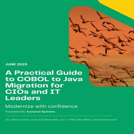 How CIOs Are Moving from COBOL to Java Without Losing Sleep | PDF