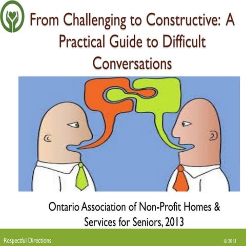 A practical guide to difficult conversations oanhss pp final version | PDF