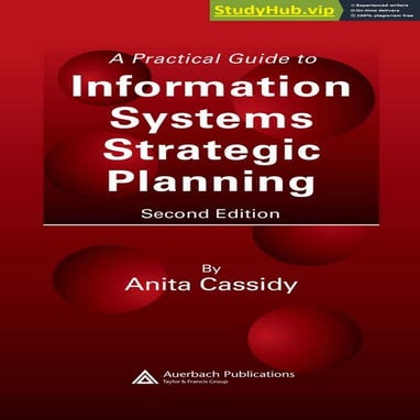 A Practical Guide to Information Systems Strategic Planning, 2nd ...