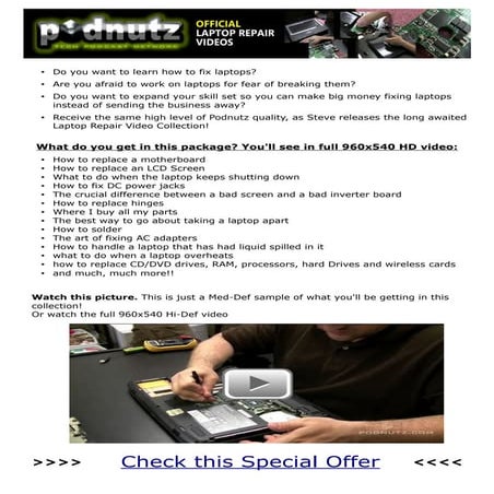 A practical guide to laptop repair e book | PDF