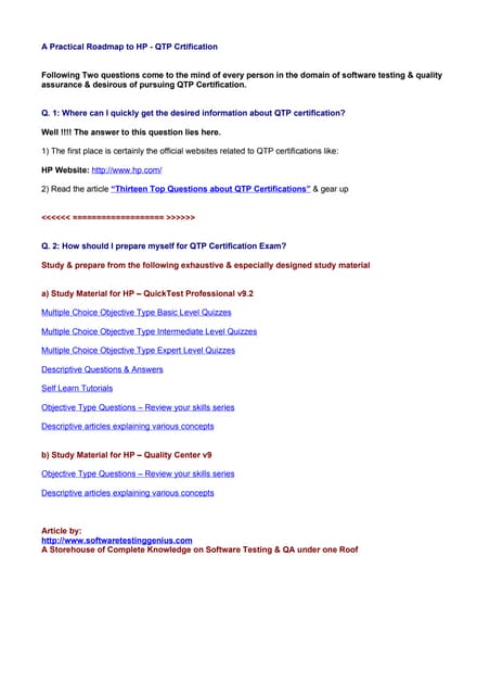 Knowledge Levels In Certifications | DOC