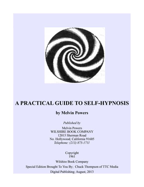 Improving Yourself Through Self Hypnosis | PPT
