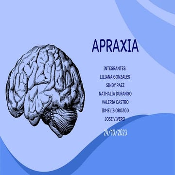 Infografia de los tipos de apraxiaaaaaaa | PDF