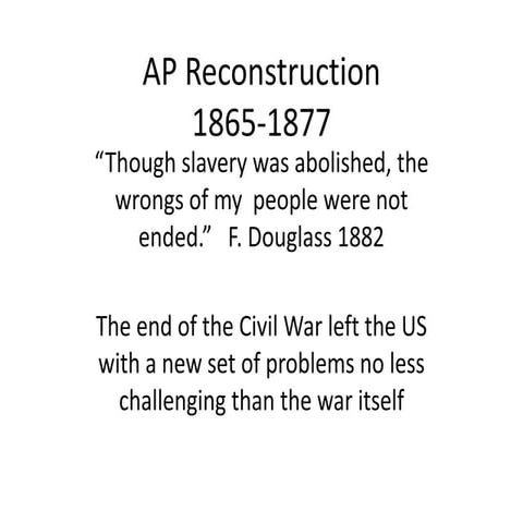 Ap reconstruction | PPTX