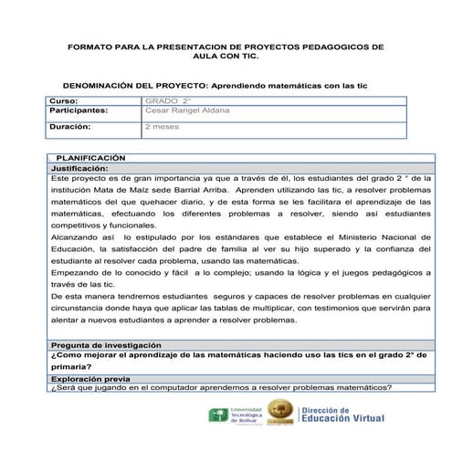 Formato proyectos de aula1 | DOCX