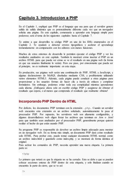 Aprendiendo Php My Sql Javascript Css Html5 Capitulo 3 Introduccion 5548
