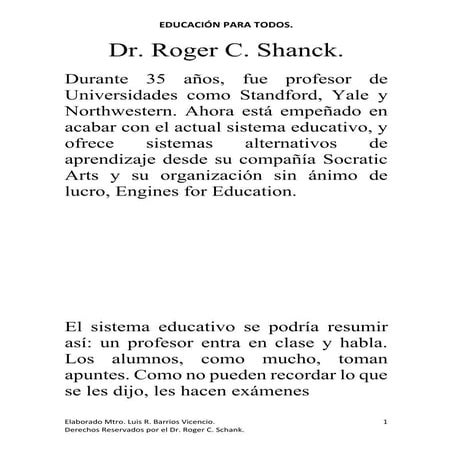 Roger Schank | PPTX