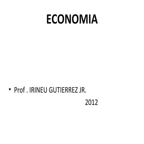 Slides Economia | PPT