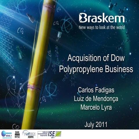 Braskem day braskem america presentation - carlos fadigas | PDF