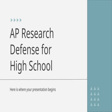 AP Research Defense for High School by Slidesgo.pptx