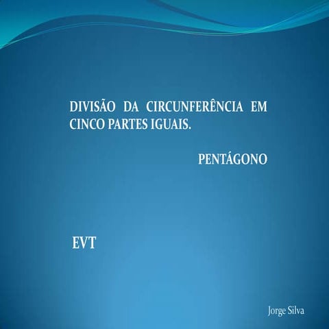 Divisão da circunferência em 5 partes iguais | PPTX