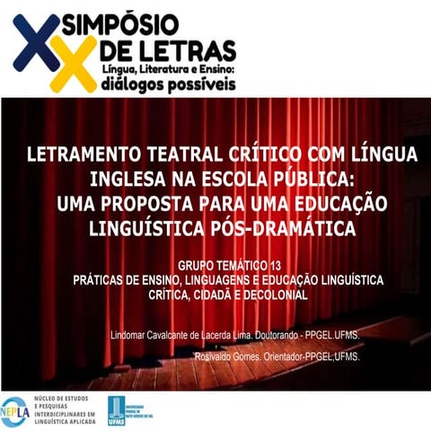 Apresentação.simpósio letras uem | PPT