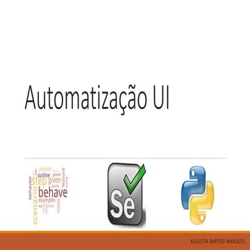 Testes Com Bdd Behaveseleniumpython Ppt 
