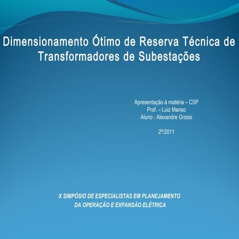 Técnicas de Inspeção e Procedimentos para Testes - Cabos Elétricos | PDF