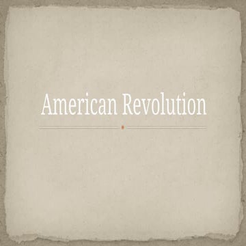 MOCK TEST AMERICAN REVOLUTIONS _ HISTORY | PPTX