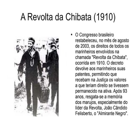 A Revolta da Chibata | PPTX