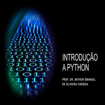 Apresentação Minicurso De Introdução A Python Data Science E Machine