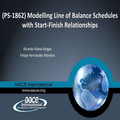 Line of balance in civil engineering | PPTX