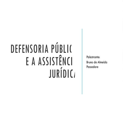 Defensoria Pública | PPT